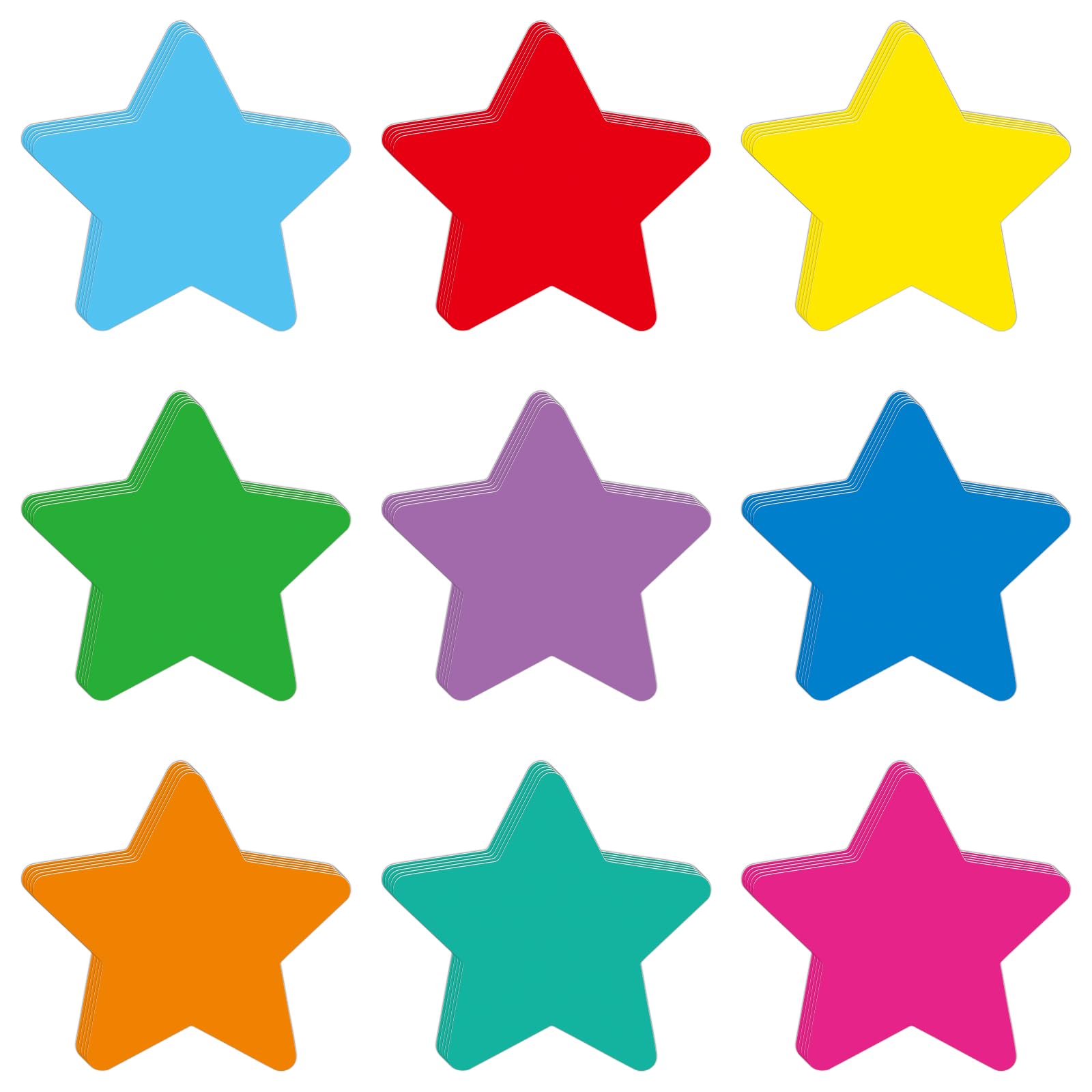 Fake Apples 100 Pcs Glitter Gold Five Star Cutouts Paper Star Cutouts ...