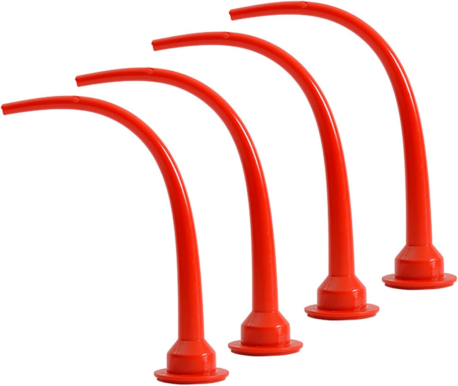 30cm Silicone Cones Nozzles, 4PCS Plastic Cones Nozzles, Red Caulk ...