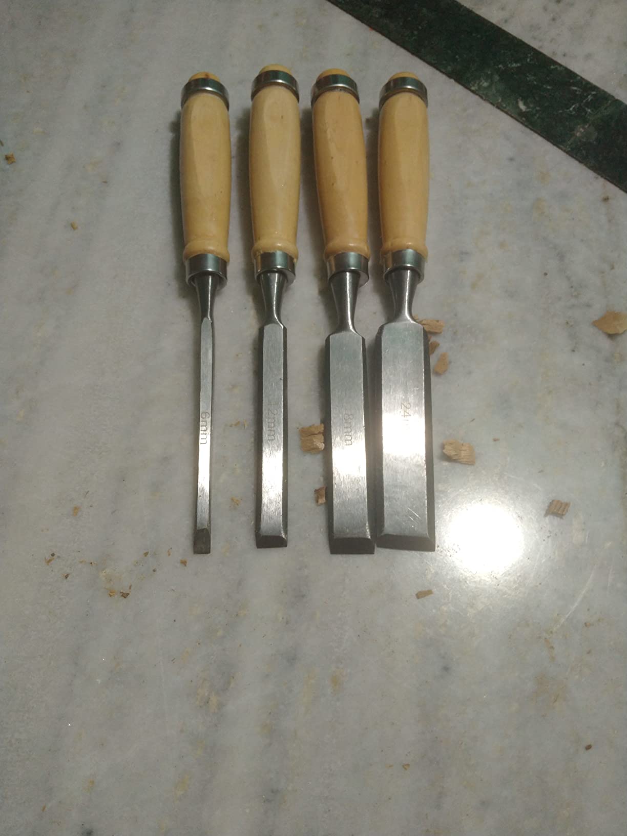 Generic 4pcs DIY Wood Gouge Chisel Woodworking Tool Handle Hand Home ...