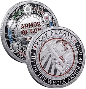 Amazon.com: Put On The Whole Armor of God Knight Templar Coin Prayer ...
