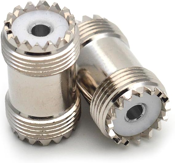 Amazon.com: YUNLEI 2pcs UHF Female to SL16 UHF SO239 PL-259 Female RF Coaxial Adapter UHF to UHF ...