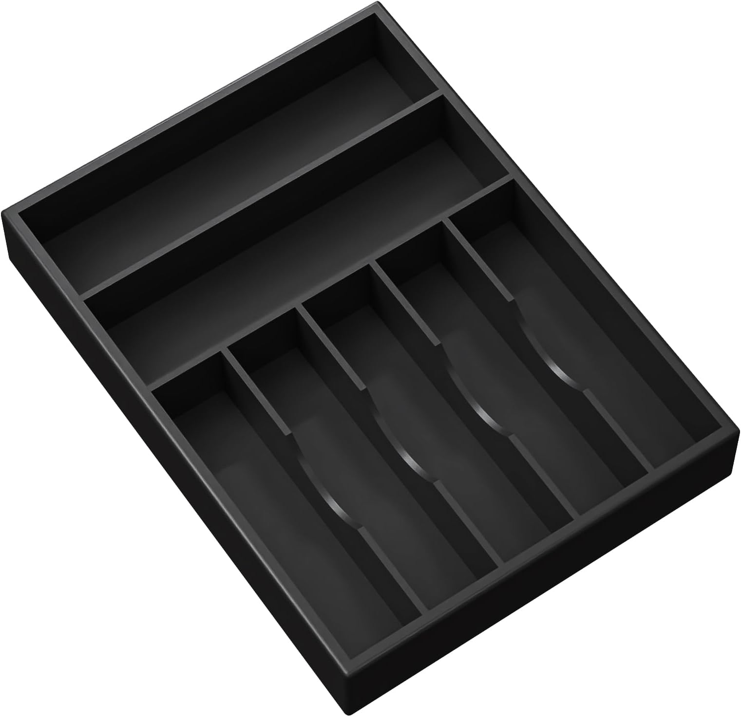 Amazon.com - ZRLEI Kitchen Bamboo Drawer Organizer - Inch Silverware ...