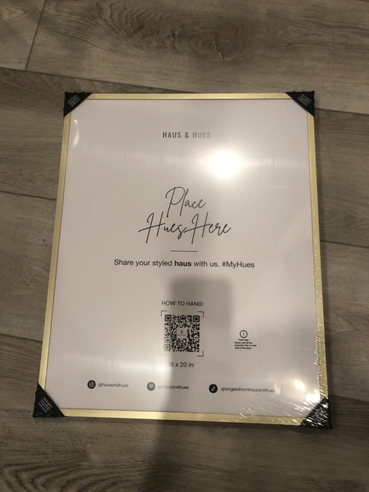 $32/mo - Finance HAUS AND HUES Gold Frames 24x36 Set of 3 - Large ...