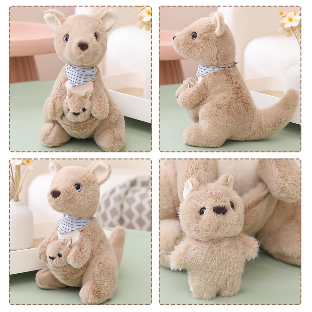 SWZY Animal Plush Doll Kangaroo, Stuffed Animal Plush Toys, Kangaroo ...