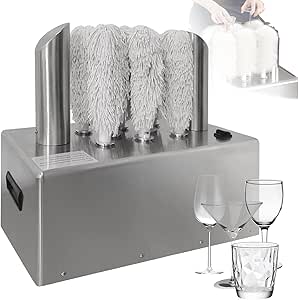 Trade Commercial Electric Wine Glass Polisher with 8 Polishing Cloth ...