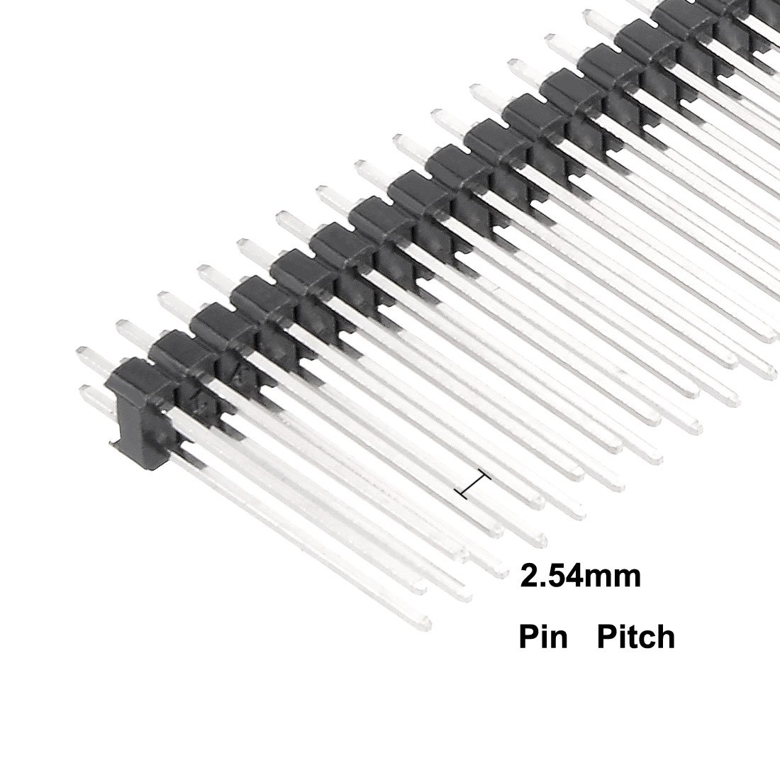 Sourcingmap 5Pcs 2.54mm Pitch 40-Pin 25mm Long Double Row Straight ...