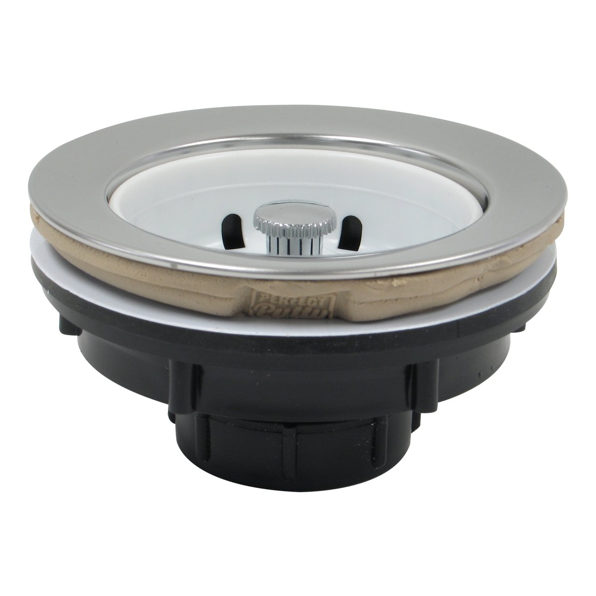 Perfect Putty 59-3000 Kitchen Sink Basket Strainer Assembly with Putty ...