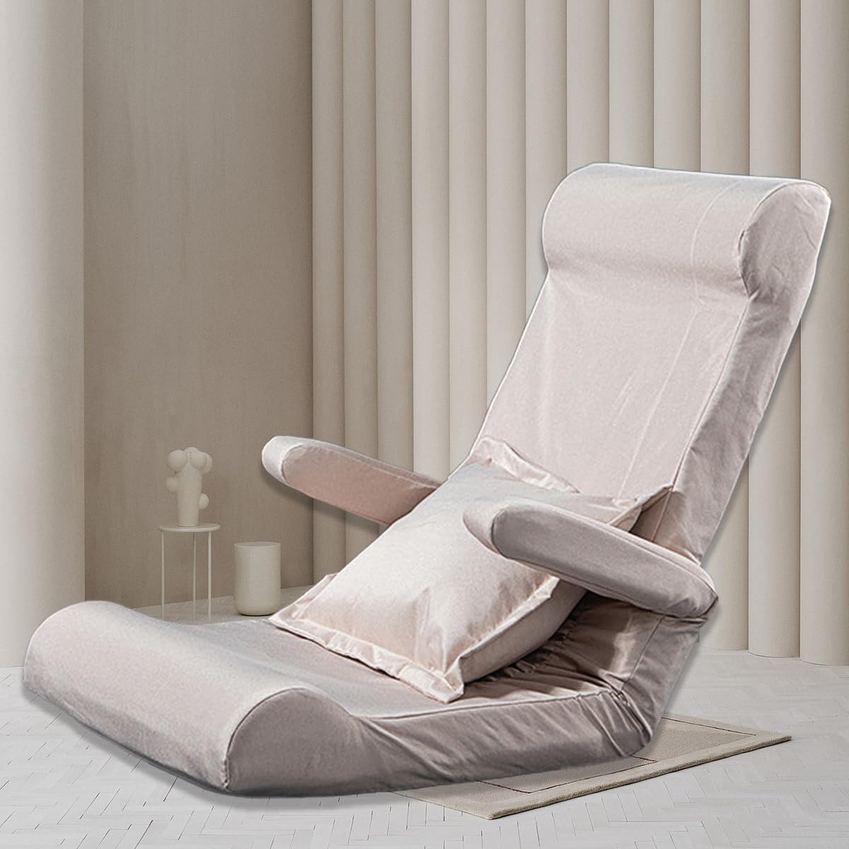 Amazon.com: Floor Chair with Back Support,Foldable Lazy Sofa,Back Jack ...