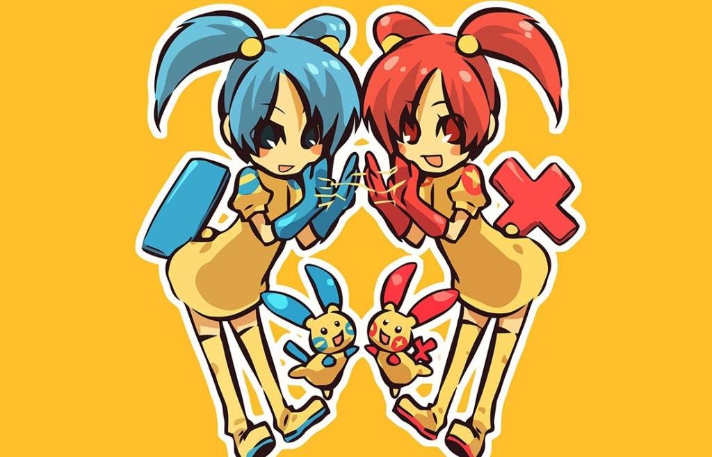 Minun And Plusle Chibi