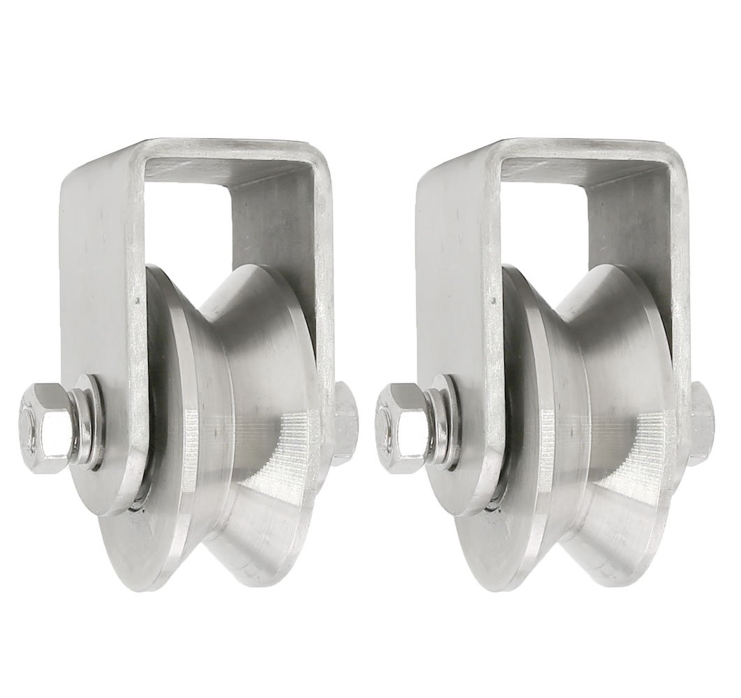Amazon.com: Stainless Steel V Groove Wheel Gate Track Roller (2 pcs ...