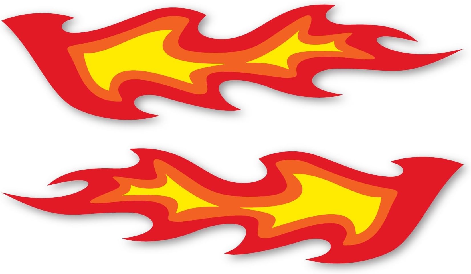 Amazon.com: Three Color Flames Atlas Design Magnet (Two Pack, One Left ...