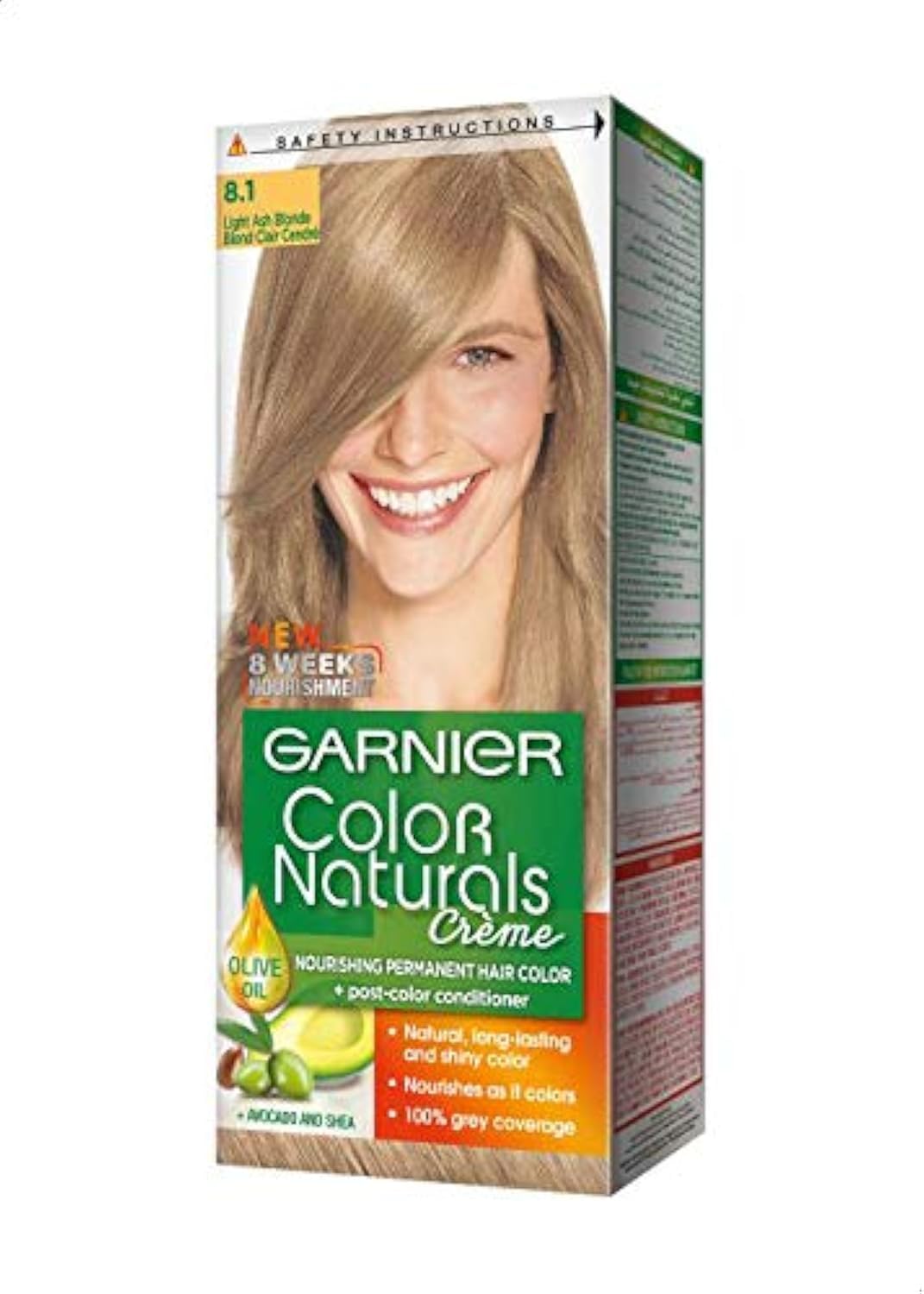 Garnier Color Naturals Crème Hair Color, Light ash Blonde 8.1 : Buy ...