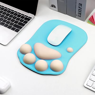 SenseAGE Mouse Mat with Wrist Support, Enlarge Mouse Pad with Wrist ...