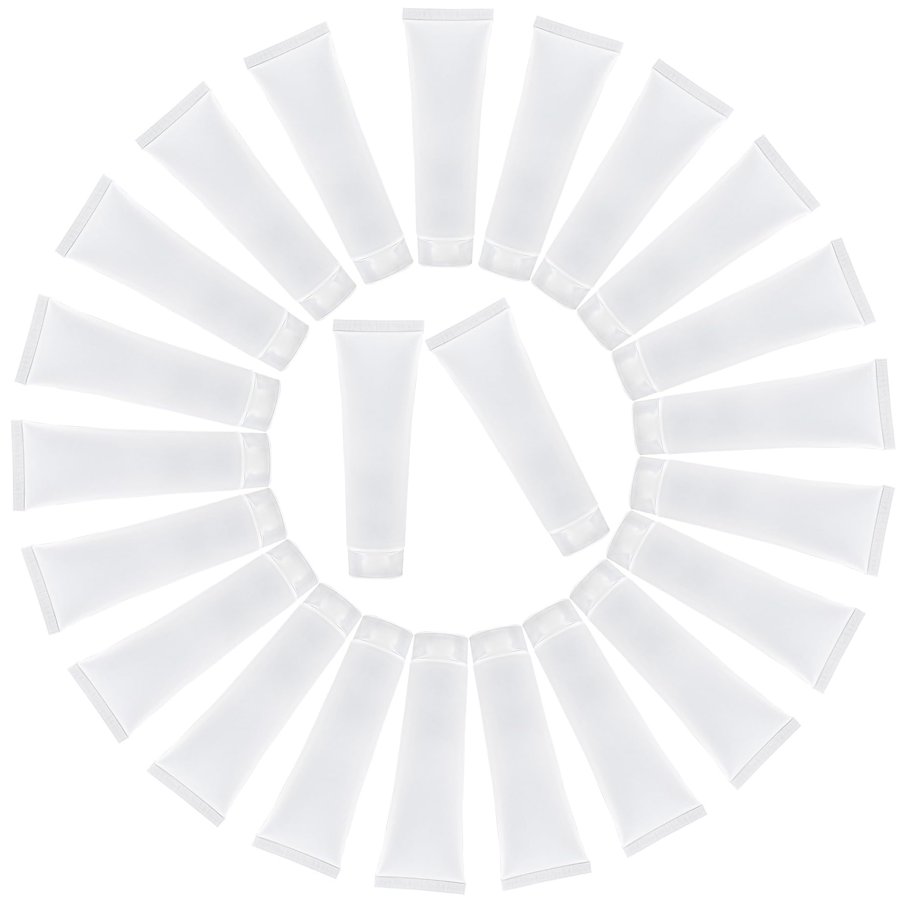 Amazon.com: AUEAR, 24 Pack 100 Ml Refillable Empty Plastic Soft Squeeze ...