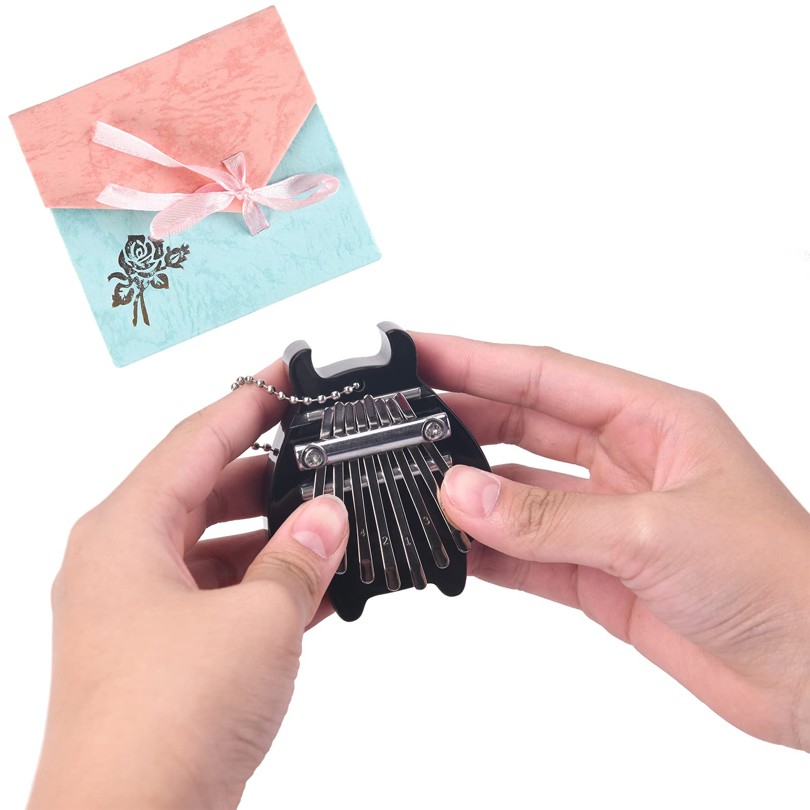 cute mini kalimba tiny calimba mbira hand harp musical instruments ...