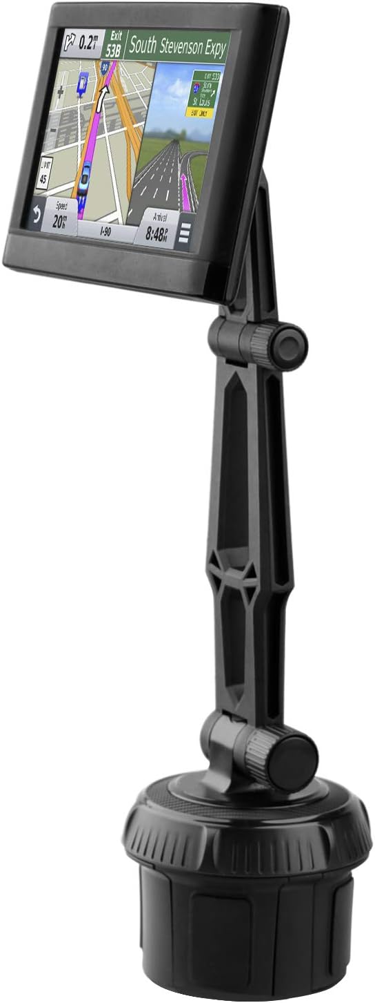 GPS Car Mount Cup Holder with Adjustable Arm for Garmin - Replacement ...