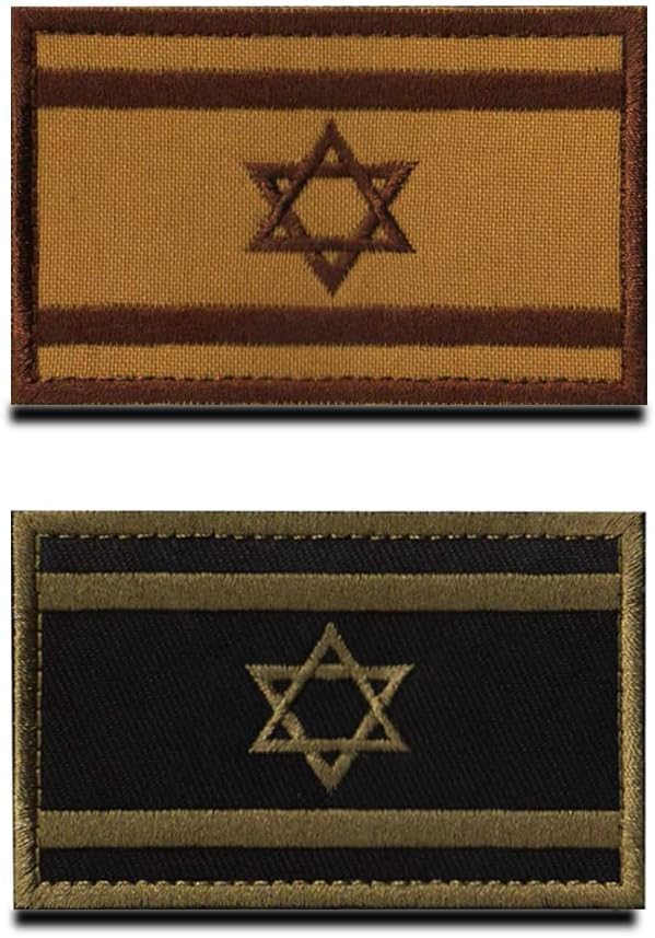 Amazon.com: 2 Packs Israel Flag Patch Israeli Flags Patches, Jewish ...