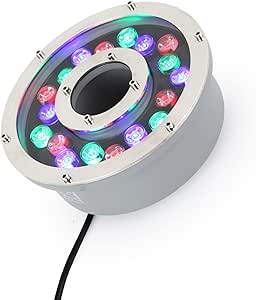 LED Underwater Fountain Light - 12V/24V Round Underwater Diving Light ...