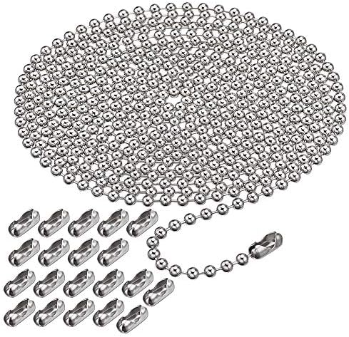 16.4 Feet Ball Bead Chain, Metal Roller Blind Beaded Pull Chain ...