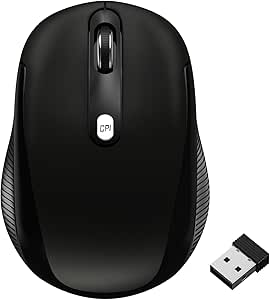 Amazon.com: JETech 2.4Ghz Wireless Mobile Optical Mouse with 3 CPI ...