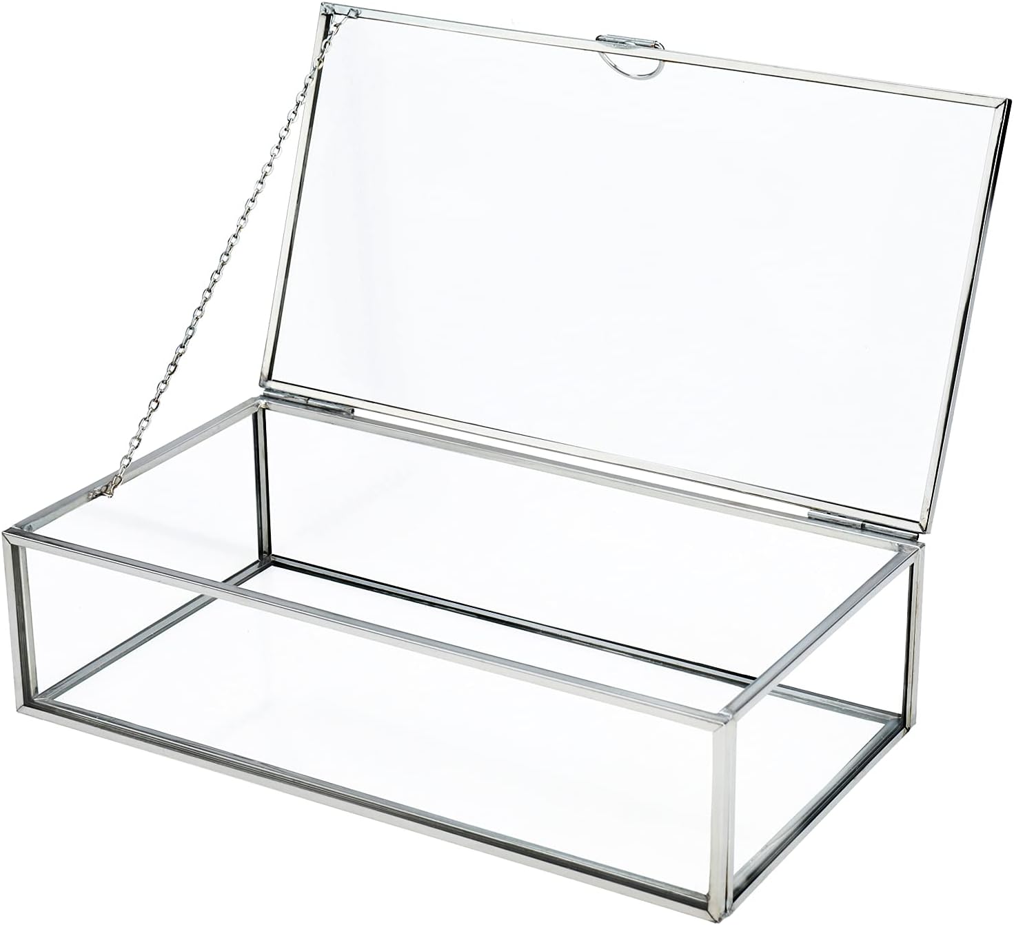 Amazon.com: J Devlin - Large Clear Beveled Glass Box Jewelry Decorative ...