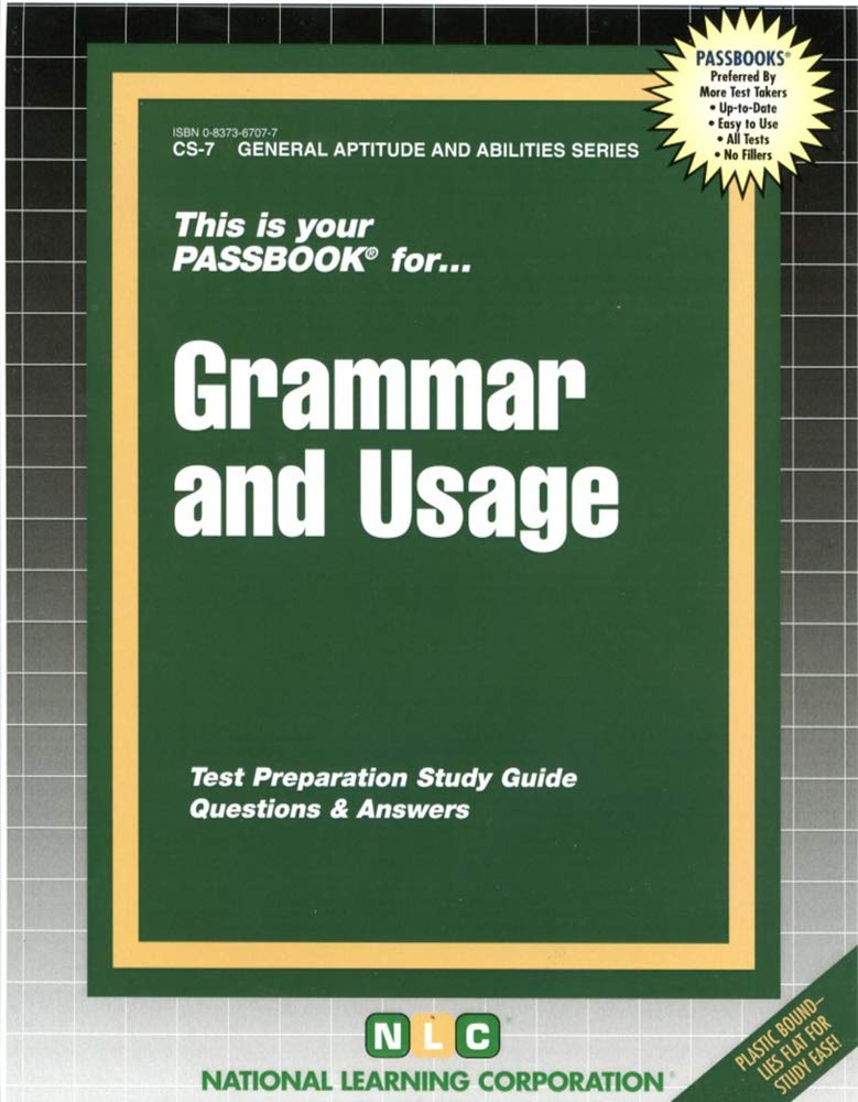 Civil Service Grammar and Usage Passbook (Career Examnination Series ...