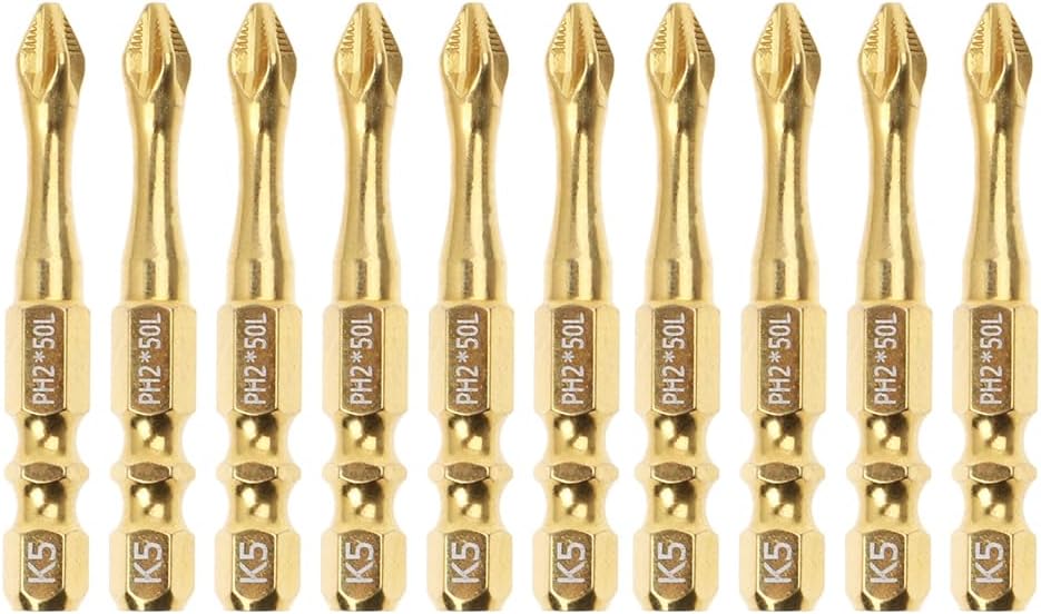 AUTOTOOLHOME 2 inch Titanium Coated Magnetic PH2 Anti Slip Screwdriver ...