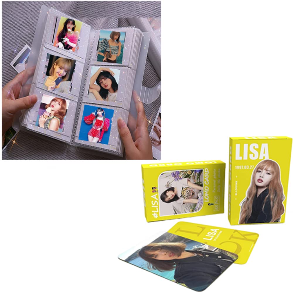 Buy Goodern 55Pcs Blackpink Lisa Photocards with Photocard Holder Book ...