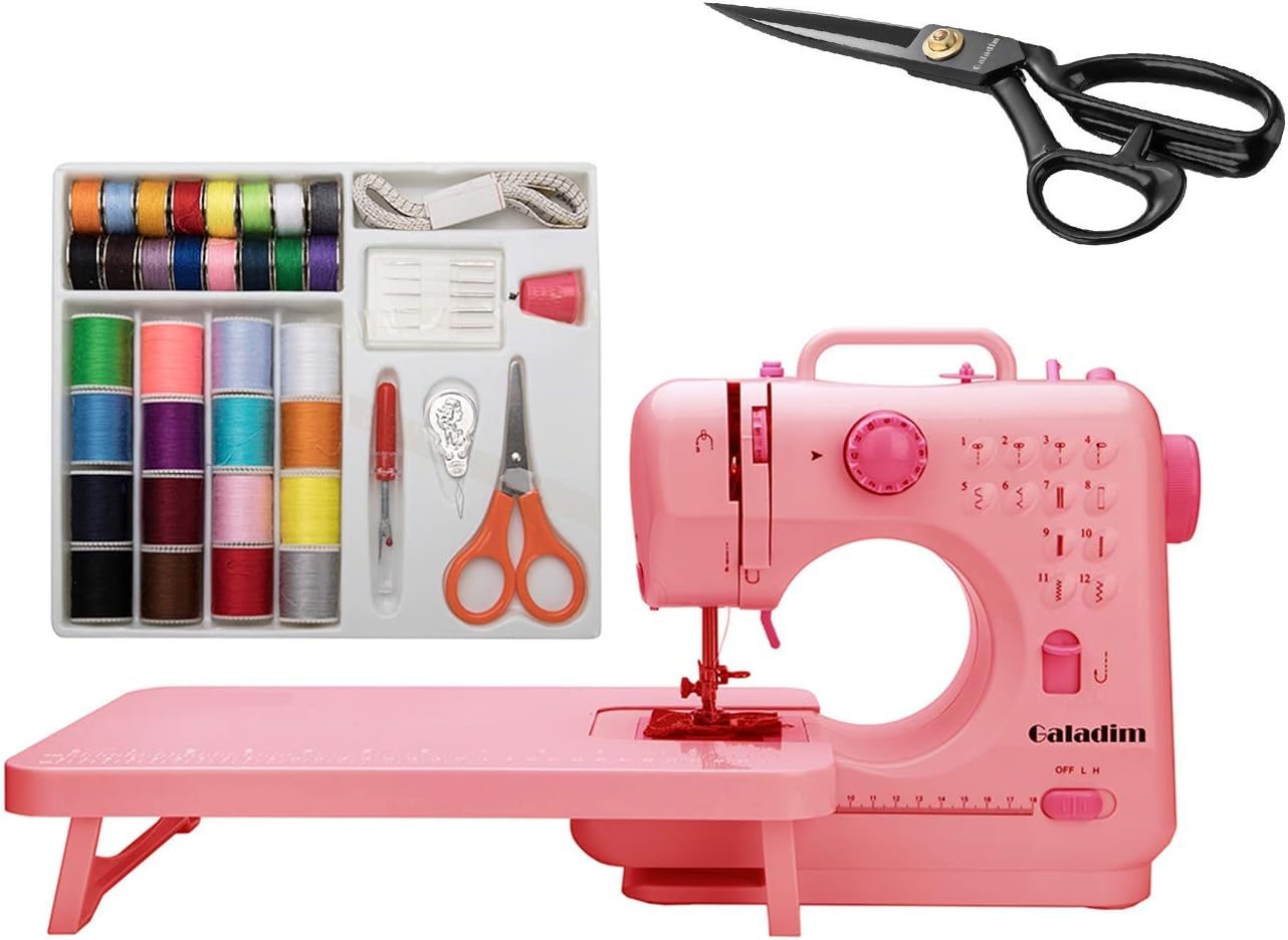 Amazon.com: Sewing Machine by Galadim (12 Stitches, 2 Speeds, LED ...