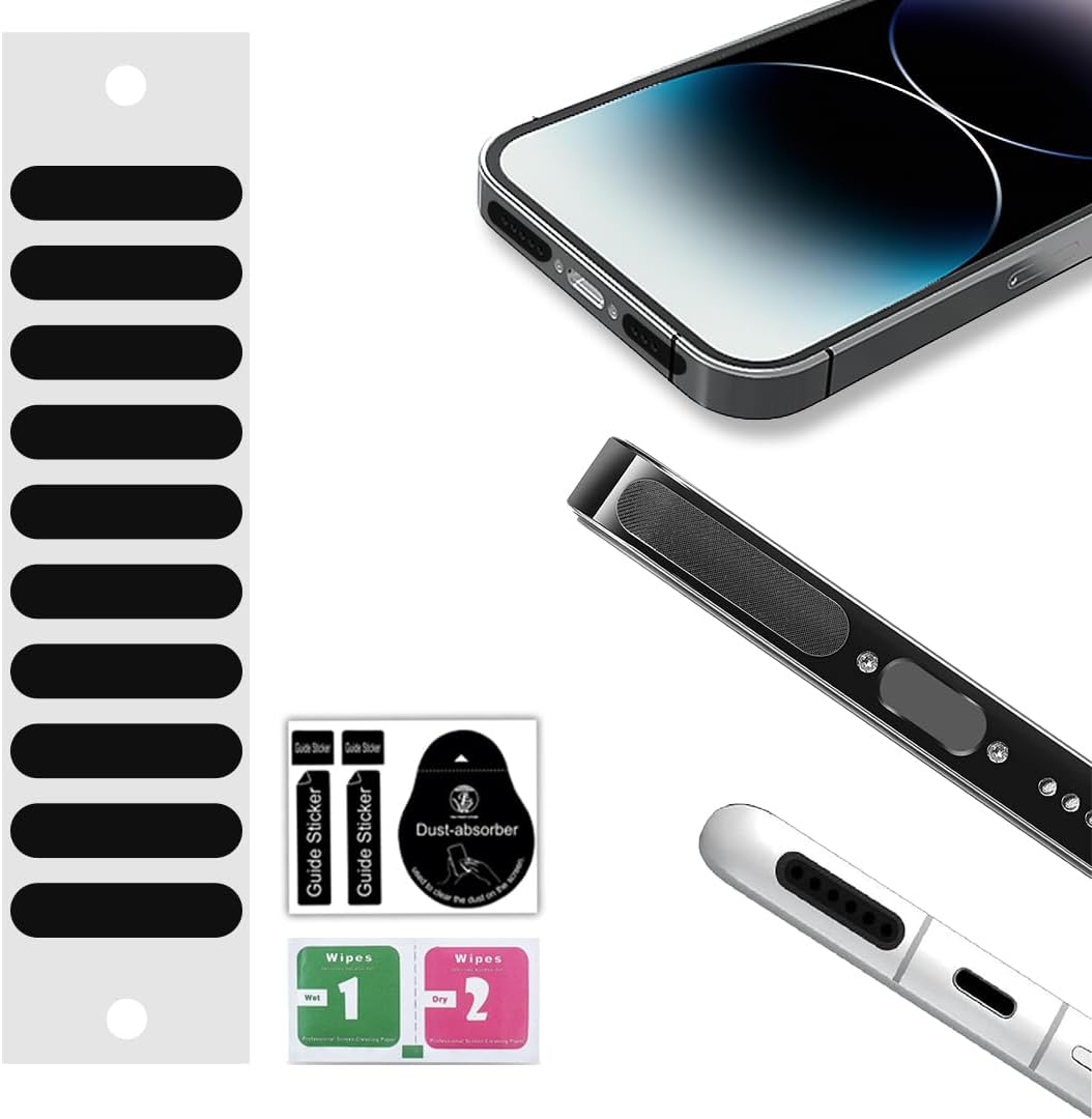 The Thrift Store Mobile Speaker Mic Piece Dust Protector Net Stickers ...