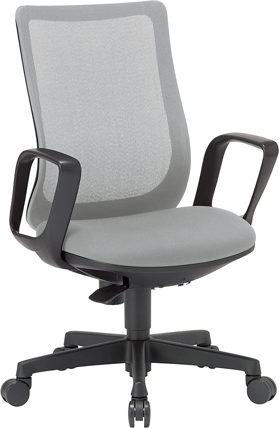Amazon.co.jp: 【事業所様お届け商品】オフィスチェア 多機能 ワークチェア キャスター付 AICO OA-3235B-FBJ ブラックシェル アッシュグレー : 文房具・オフィス用品