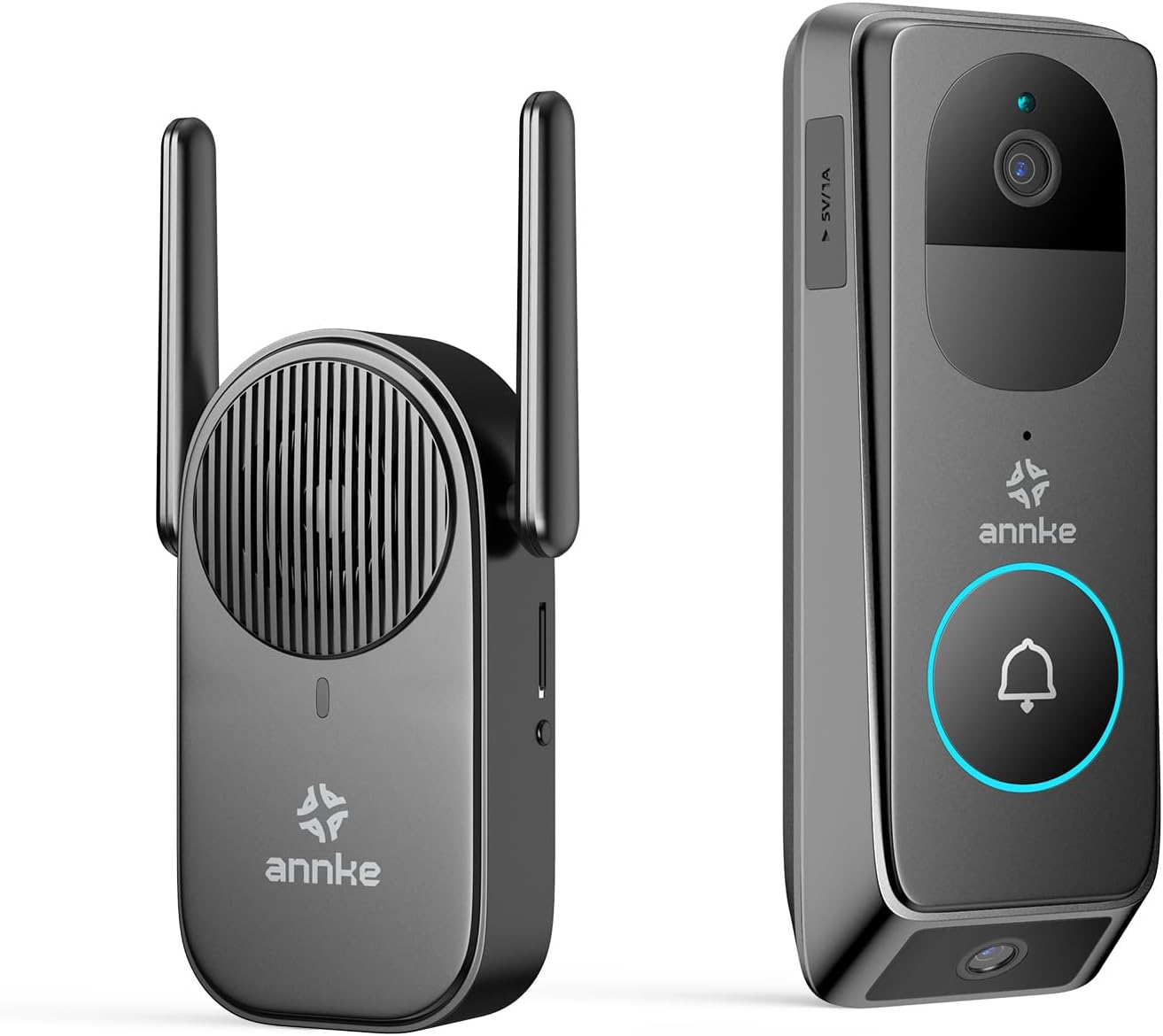 ANNKE Video Doorbell with 190° ultra-wide Angle View, Wireless Video ...