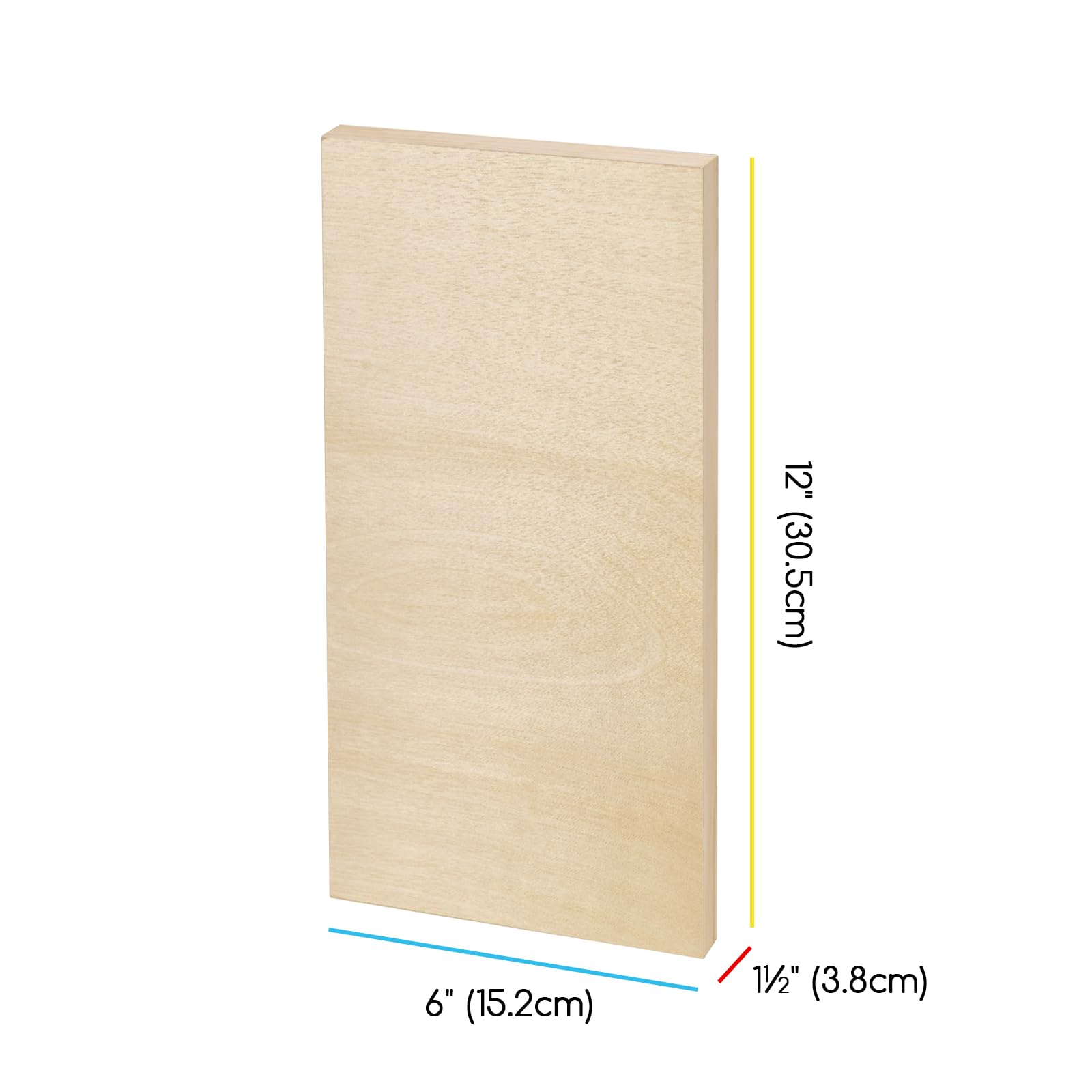 Snapklik.com : MEEDEN Unfinished Wood Canvas Board: 1-1/2" Deep 6x12 ...
