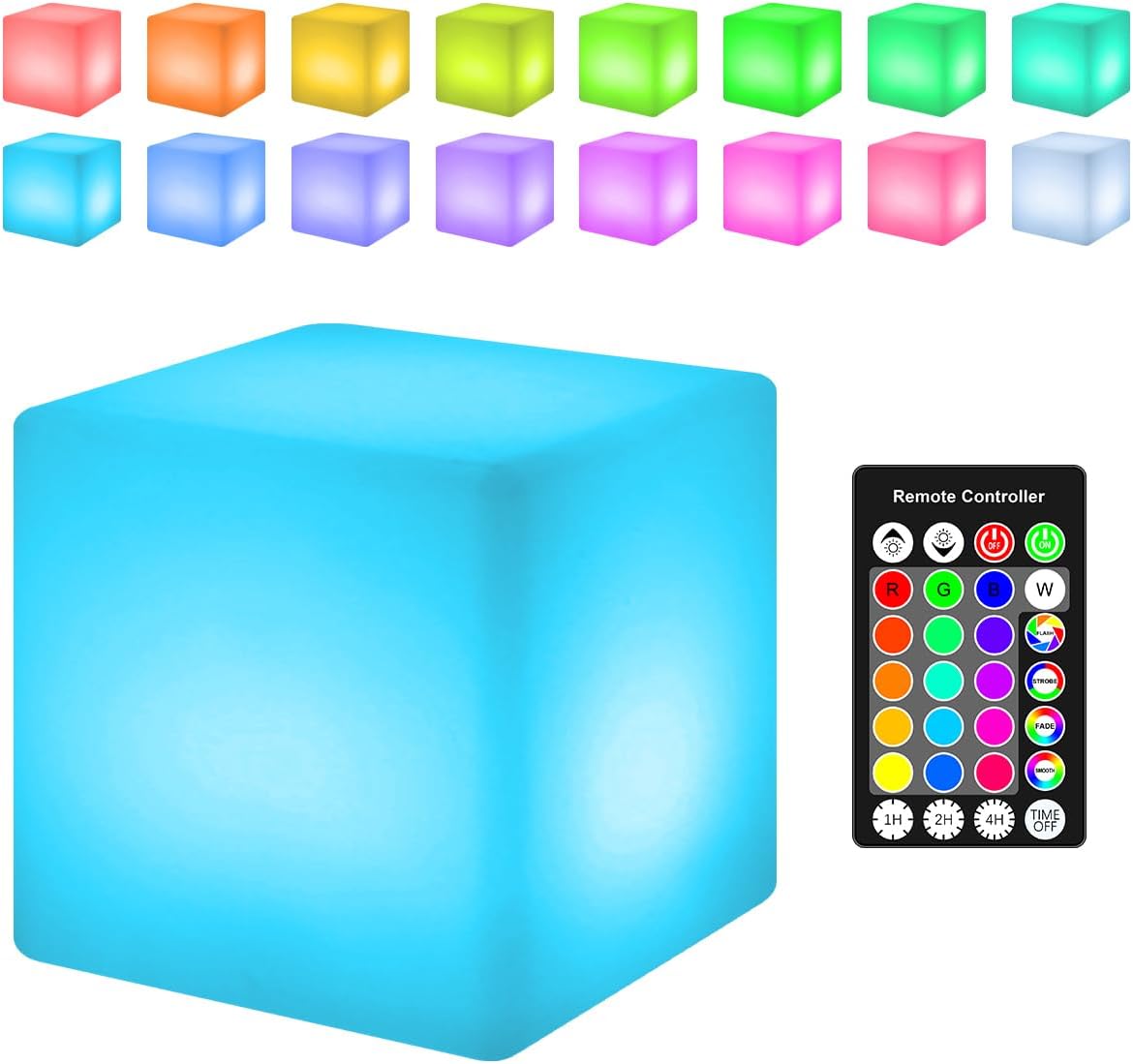 YATOSEEN Cube Lamp Portable Night Light, USB Rechargeable Table Lamp ...