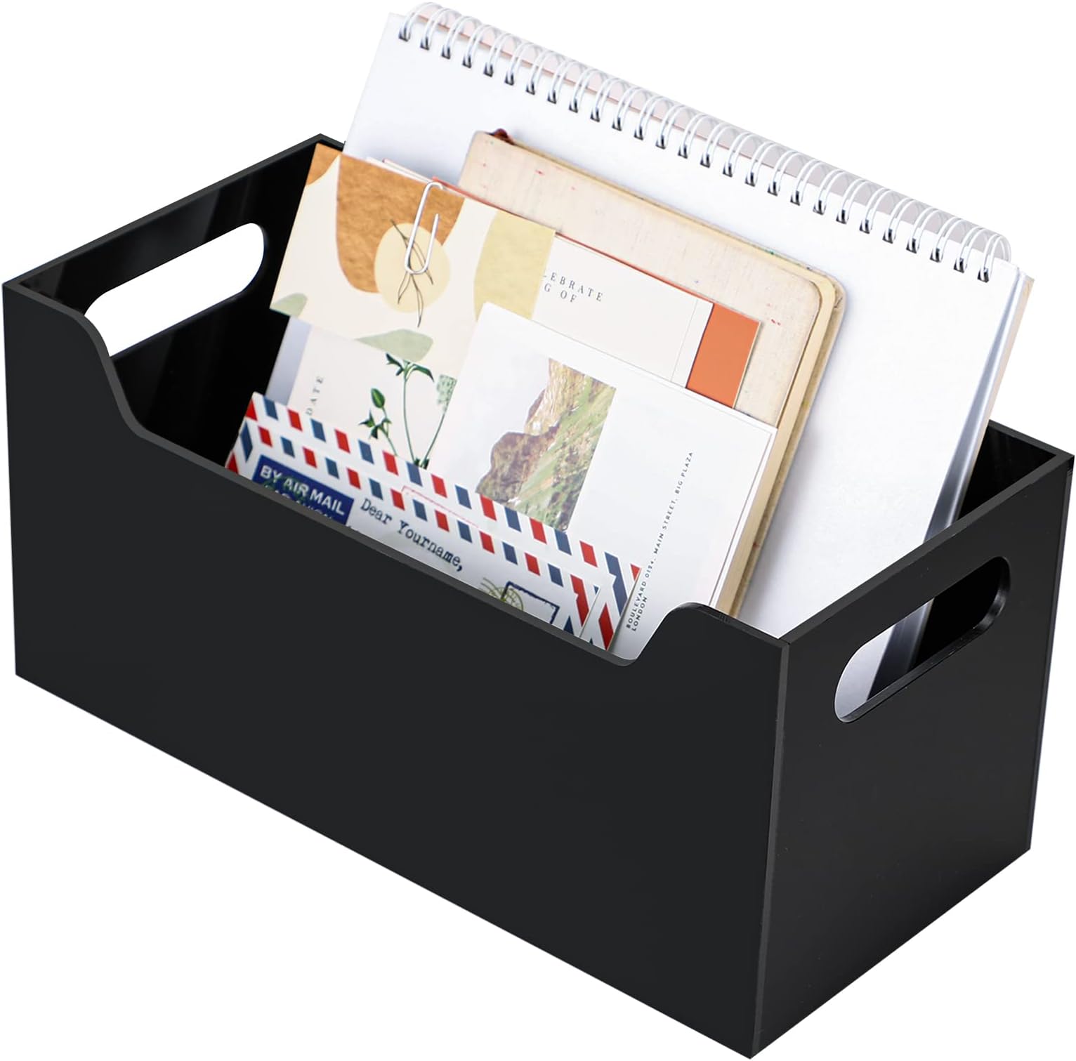 Amazon.com : Saverstate Wood Mail Holder Storage Organizer Box, Wood ...