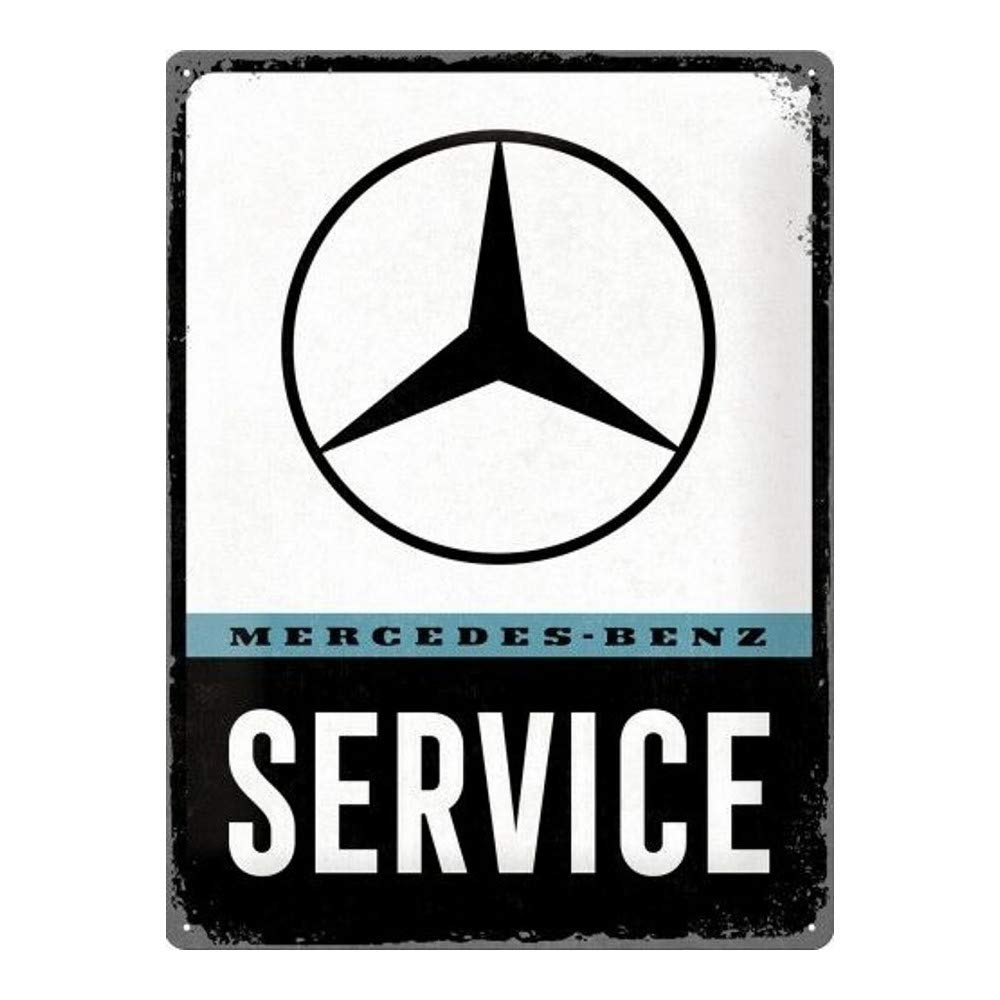 Buy Nostalgic-Art Retro Tin Sign – Mercedes-Benz – Service – Gift idea ...