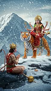 Ambe MATA sheravali MATA A3 Size Non tearable Sticker no48 : Amazon.in ...