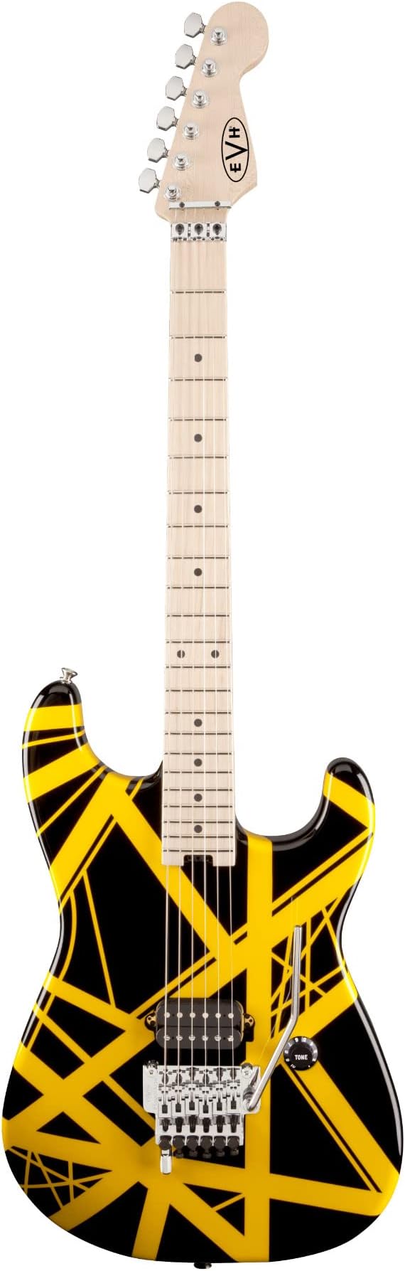 Amazon.com: EVH Striped Series - Black with Yellow Stripes : Musical ...