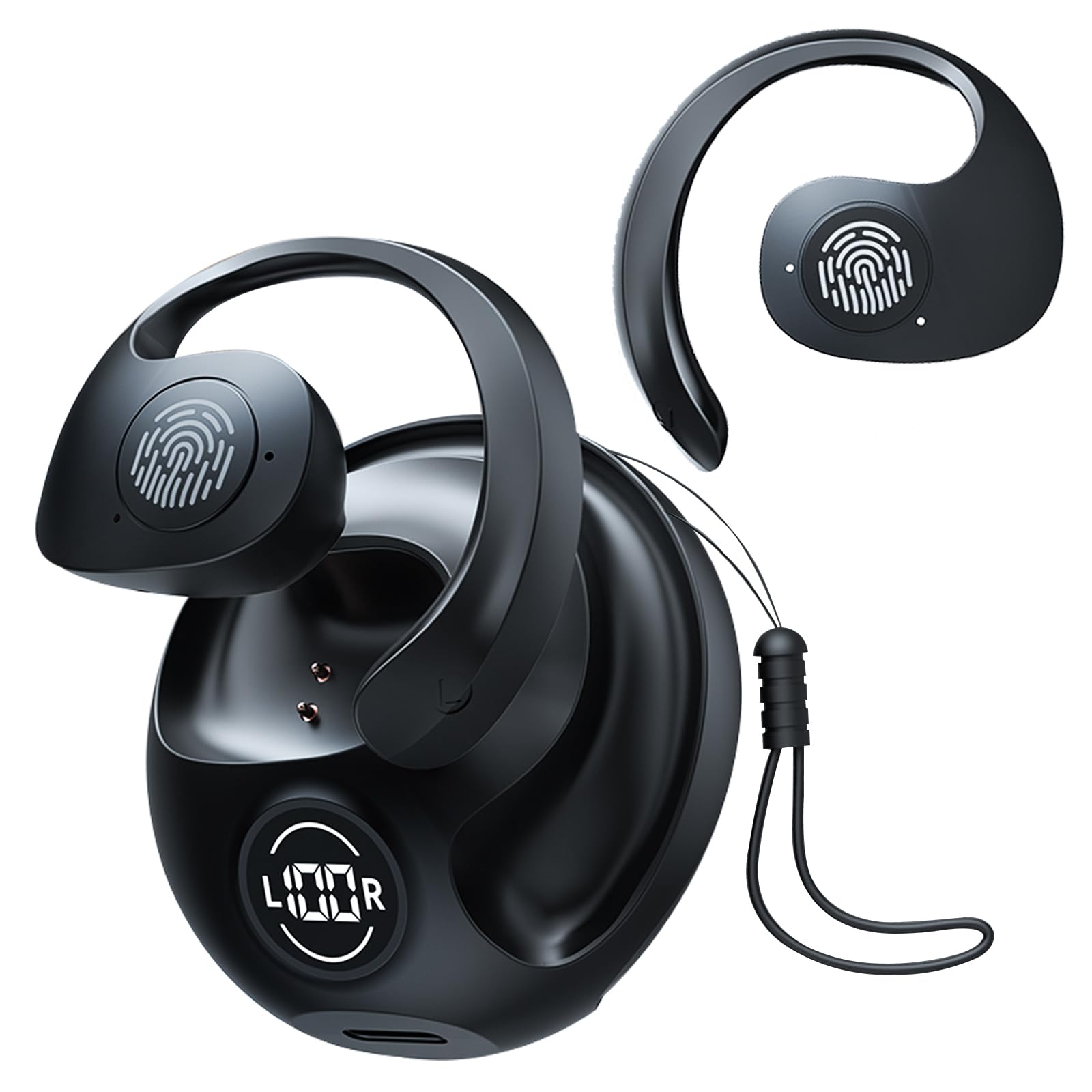 Wireless Outside Ear Open Ear Bluetooth Headphones - Bone Conduction ...