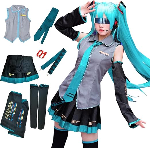 Amazon.com: OIHFSC Womens Cosplay Costume Dress High School Uniform ...