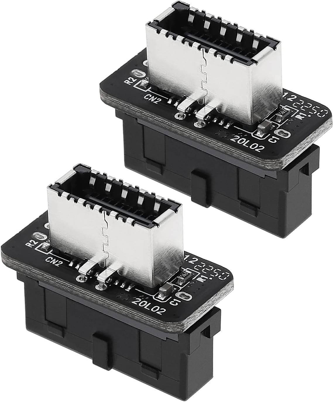 ECSiNG 2PCS USB Front Panel Adapter Vertical USB C Header Adapter USB 3 ...