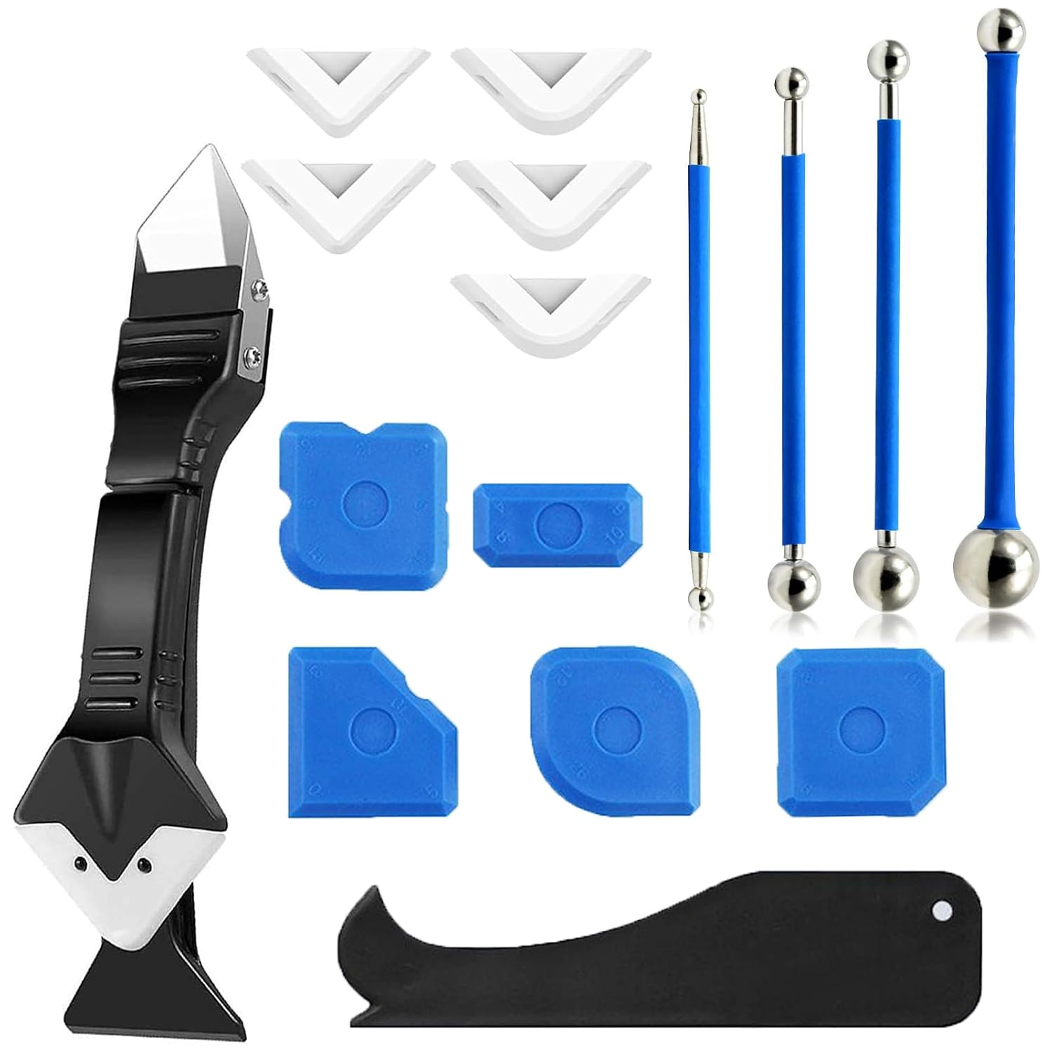 16Pcs Silicone Sealant Finishing Tool Set - Professional Bath, Kitchen ...