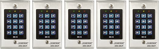 Amazon.com: Securitron Single Gang Digital Keypad System with ...
