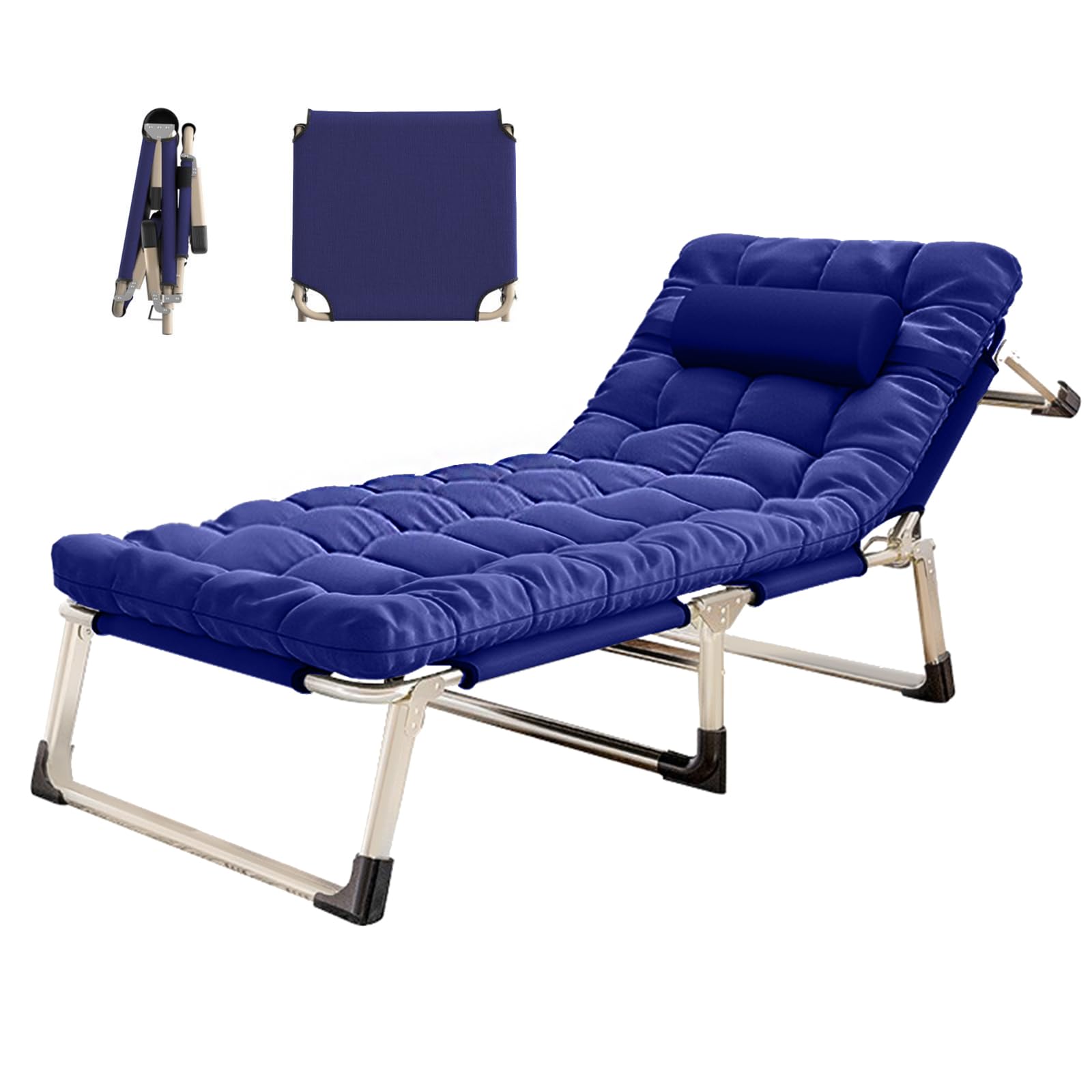 Extra Wide Camping Cots for Adults with Removable Mattress, Folding ...