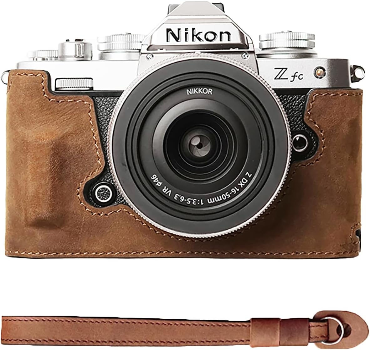 Amazon | NIKON Zfc Z FC用 ボディーハーフケース ボディケース バッテリーの交換でき 三脚ネジ穴付きカメラケース (B ...