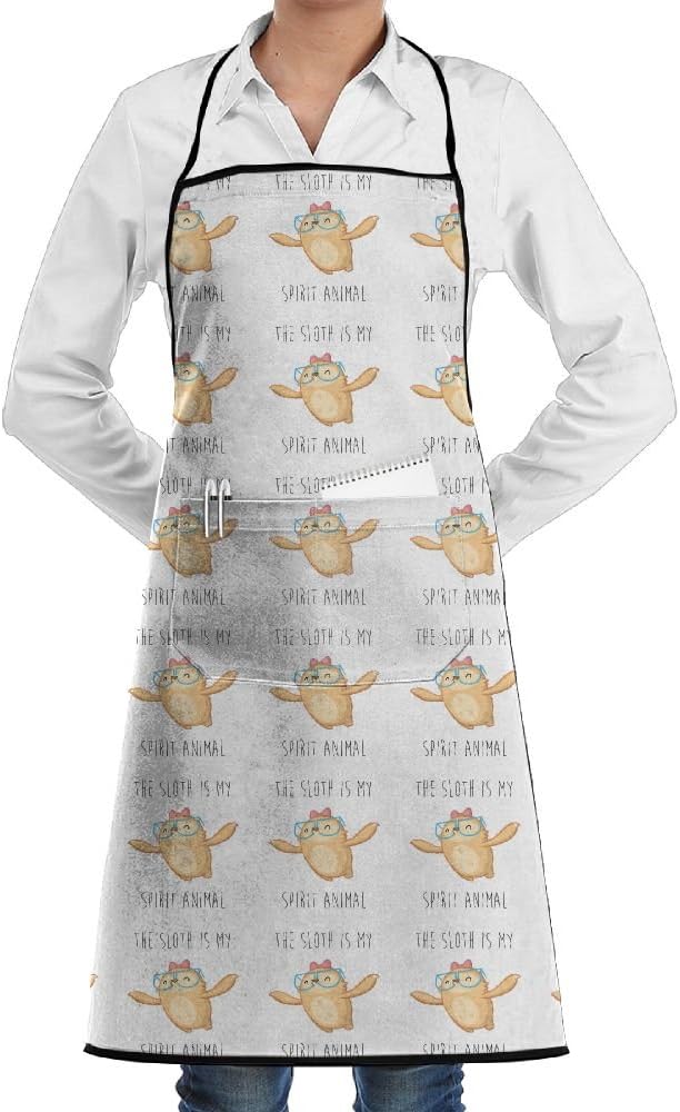 Amazon.com: The Sloth Is My Spirit Animal Aprons Chef Apron For Women ...