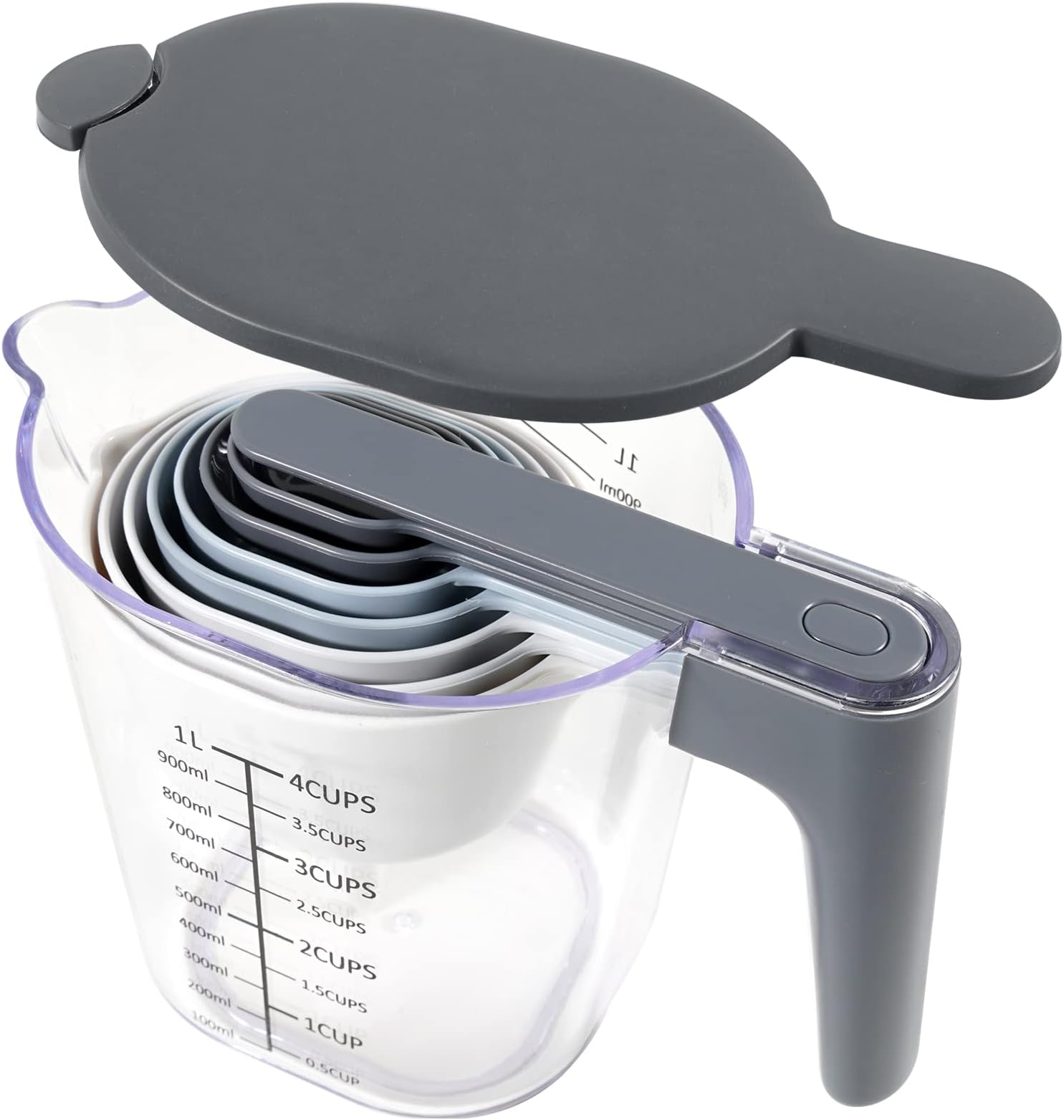 Amazon.com: TUPPERWARE Brand Measuring Mates Set - 6 Measuring Cups + 6 ...