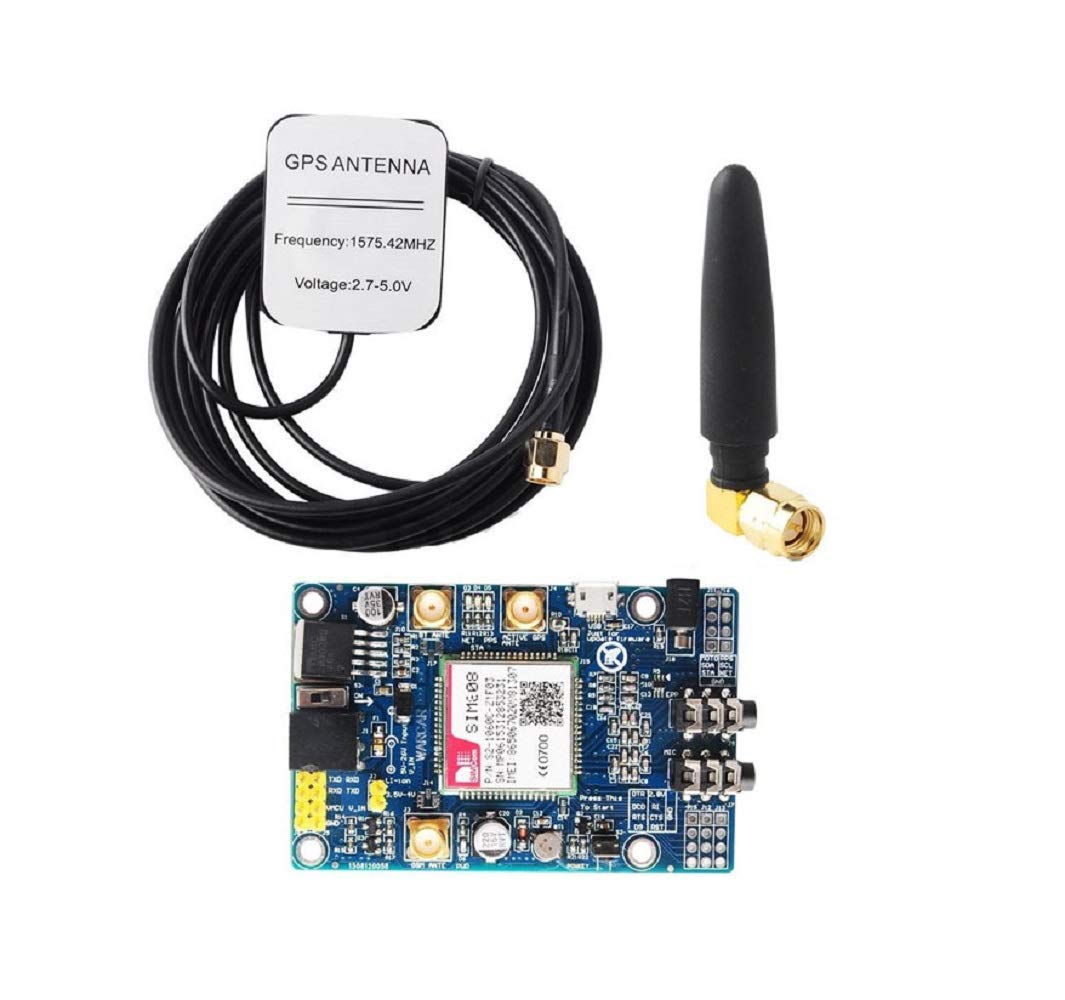 INVENTO SIM808 Module GSM GPRS GPS Development Board Shield + IPX SMA ...