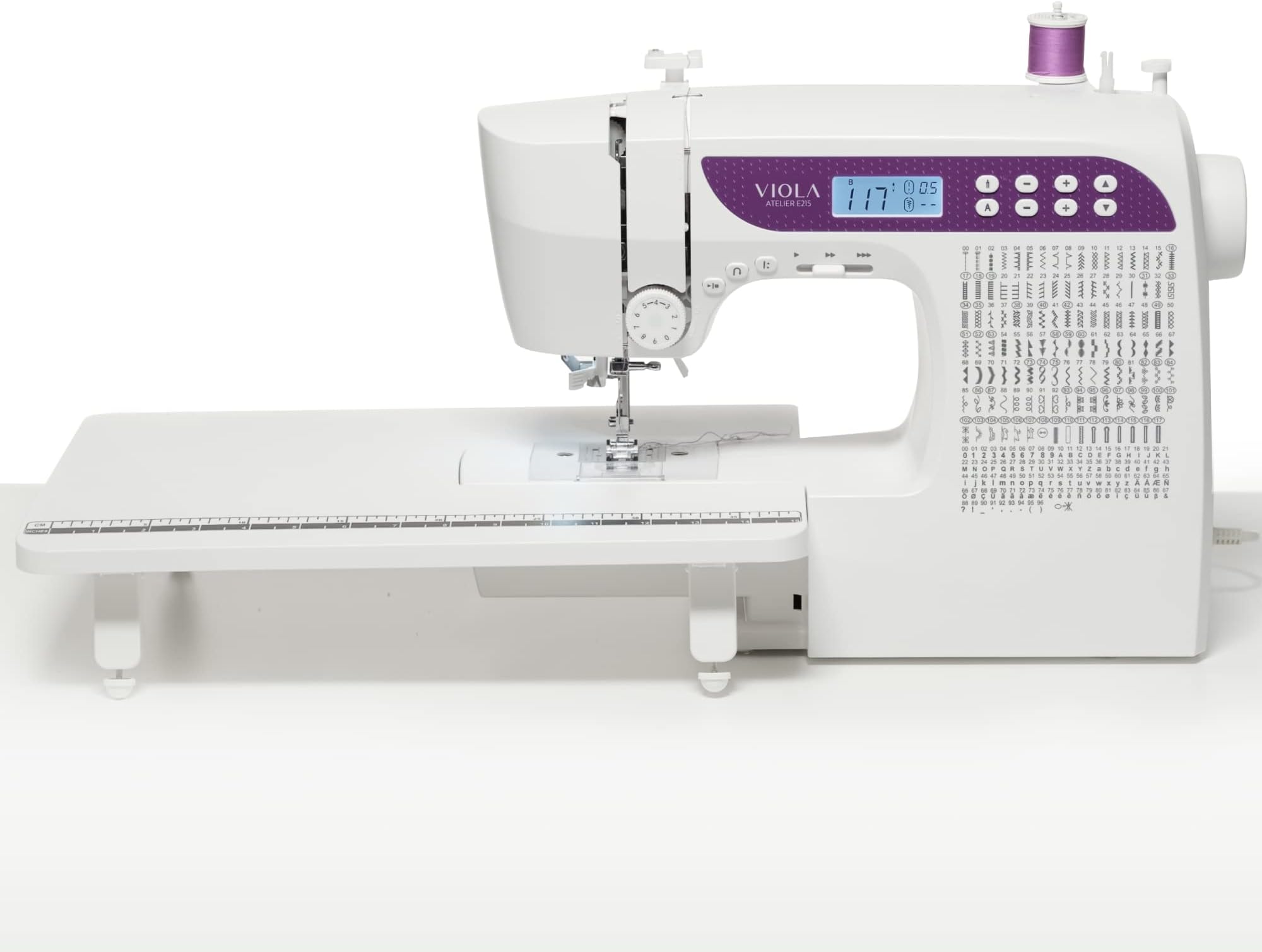 Viola Atelier E215 Máquina De Coser Electrónica Con Mesa Extensible