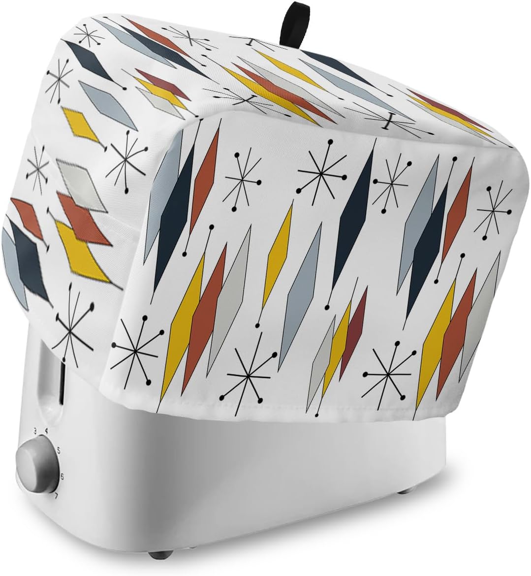 Amazon.com : Toaster Cover 2 Slice Geometric Yellow Orange Bread ...